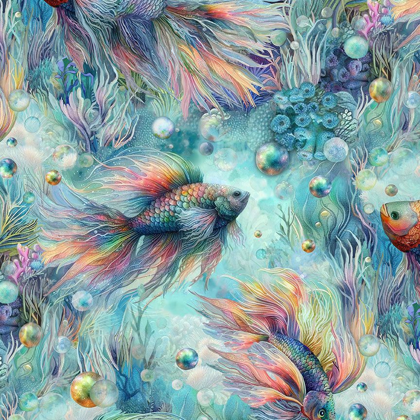 Rainbow Fish Blue – Pinwheels & Posies