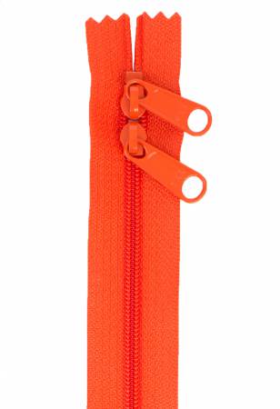 Zipper 30 in Double Slide Tangerine – Pinwheels & Posies