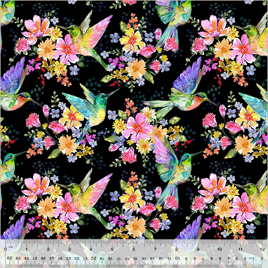 A Hummingbird's Charm Pretty Pollinators Black – Pinwheels & Posies