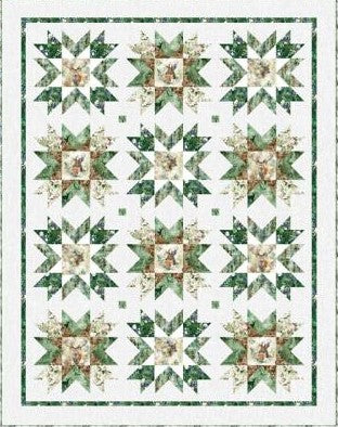 Aranyani Twin Forest Fawn Quilt Kit – Pinwheels & Posies