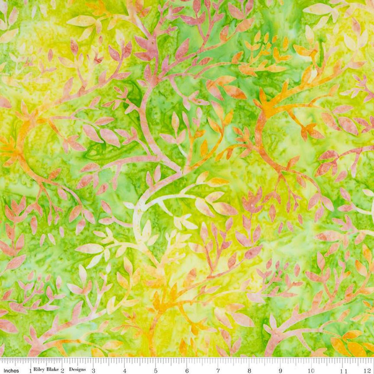 Expressions Light Green Multi – Pinwheels & Posies