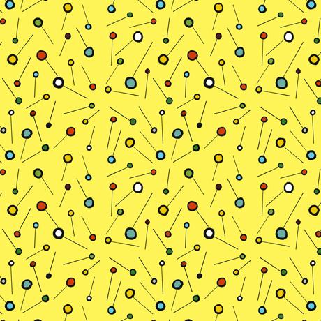 Steampunk Stitchery Pin Toss Yellow – Pinwheels & Posies